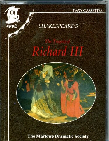 Richard III written by William Shakespeare performed by Marlowe ...